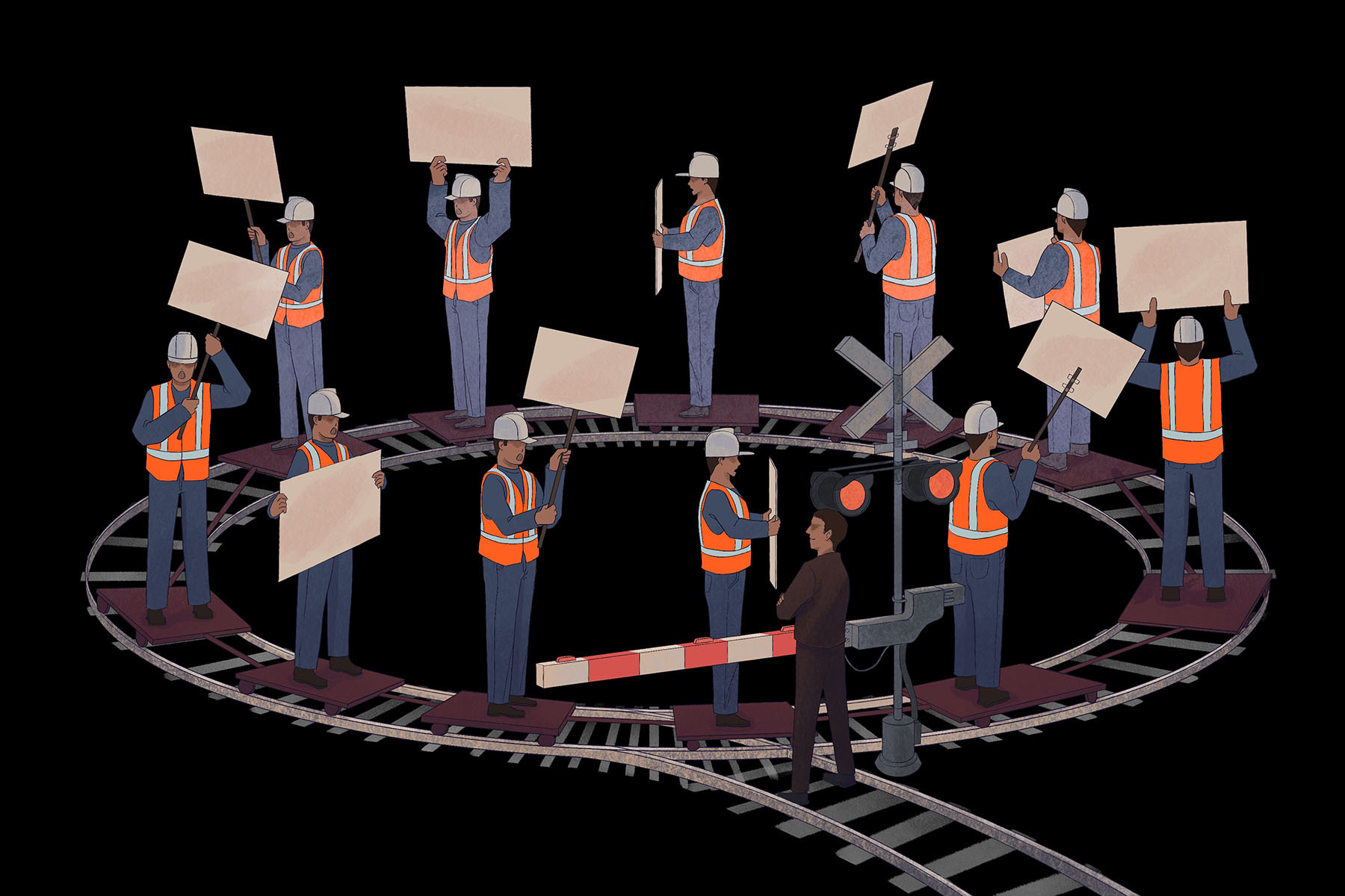 Workers On Strike Clipart