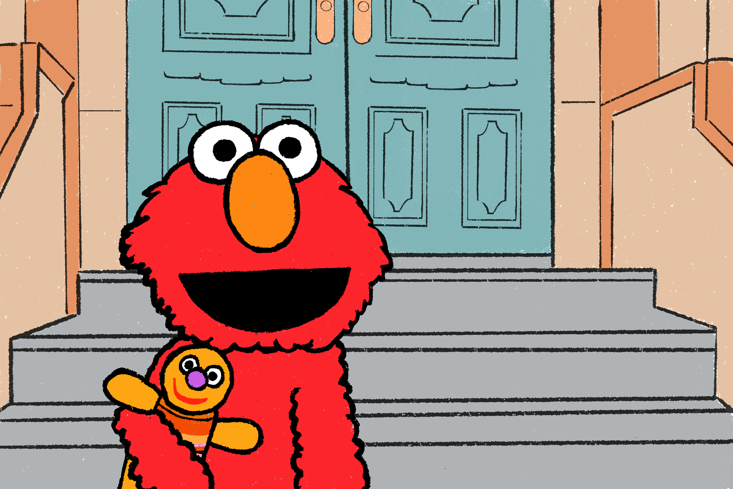 Elmo and Steve: "How Are You Doing?" Causes A Movement